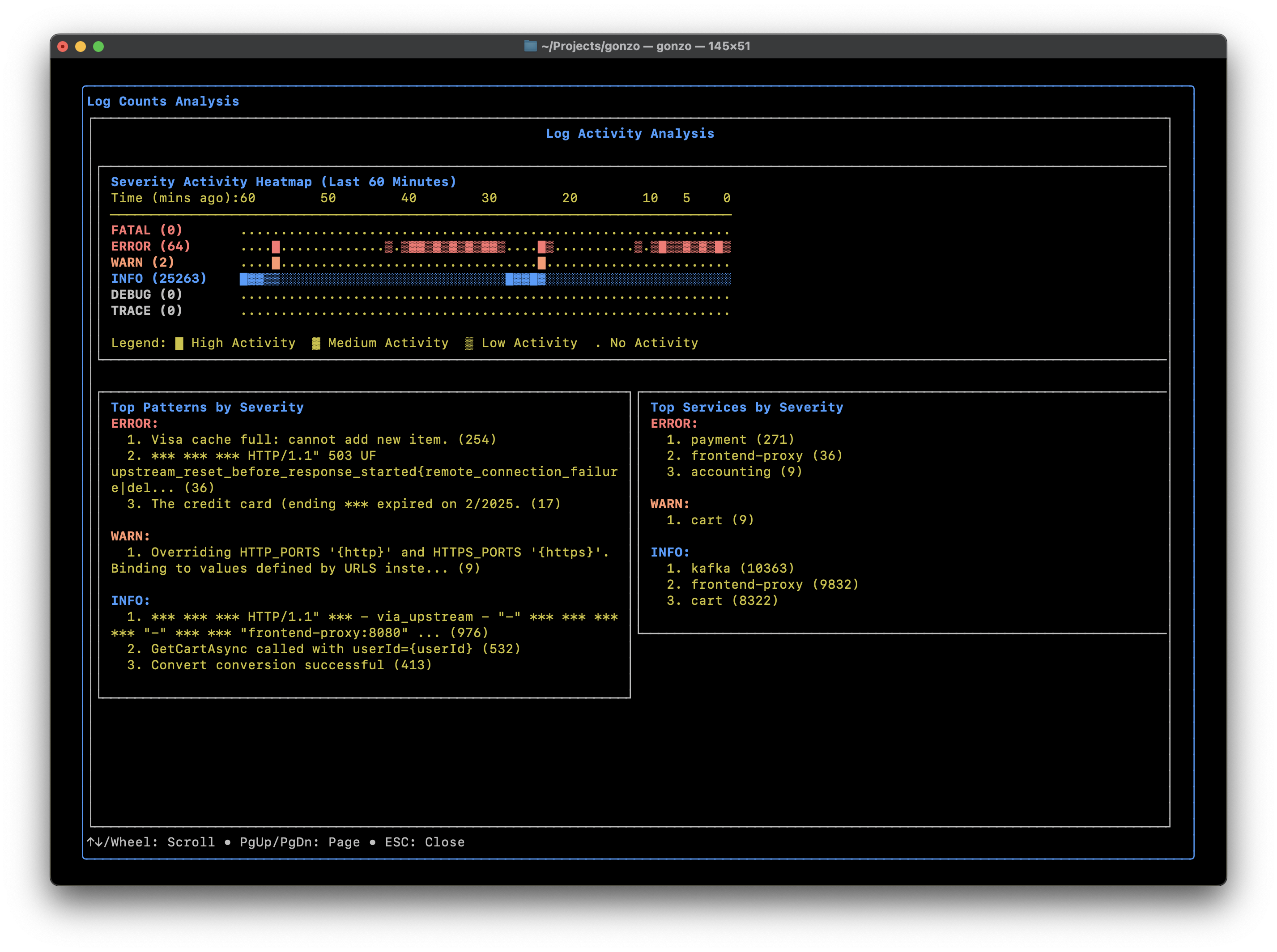 Gonzo: Real-Time Log Analysis Terminal UI (TUI) | ControlTheory